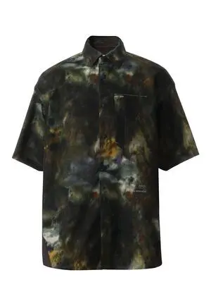 AND WANDER Nylon Shirt With Abstract Print - Red
