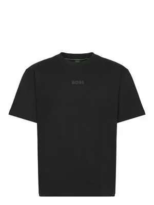 Hugo Boss Cotton T Shirt With Logo - Nero