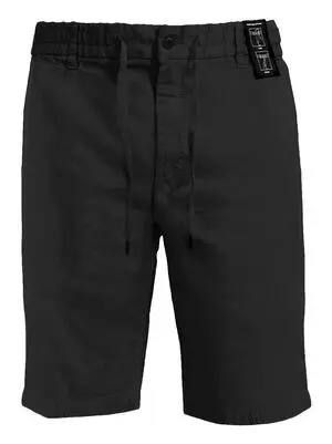 Hugo Boss Stretch Cotton Pants With Drawstring Waist - Black