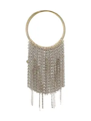 SILVIA GNECCHI Metal Chain Fringe Handbag - Silver