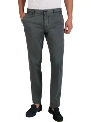 Incotex Gabardine Slim-fit Trousers - Grey