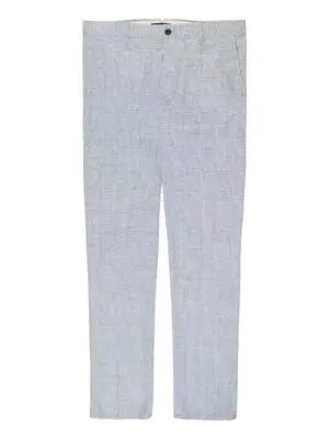 SLOWEAR Prince Of Wales Check Tailored Trousers - Blue