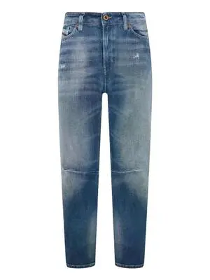 DIESEL® Faded Straight-leg Jeans - Blue