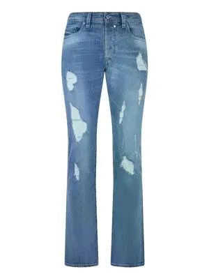 DIESEL® Distressed Flared Jeans - Blue