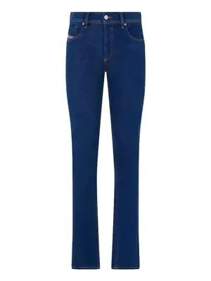 DIESEL® Straight-fit Jeans With Contrast Topstitching - Blue