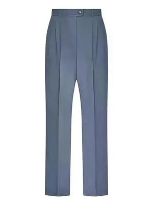 THE ROW Ragnar Pleated Trousers - Blue