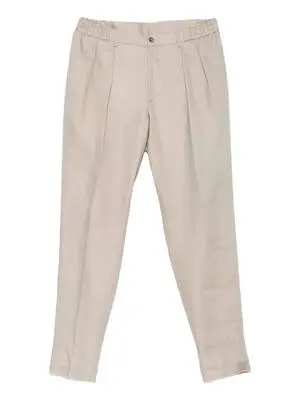 Tagliatore Tailored Trousers With Belt Loops - Neutrals