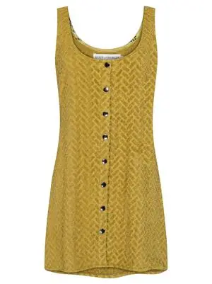STATE OF GEORGIA Herringbone Terry Singlet Dress - Green