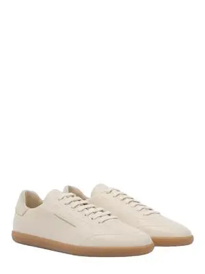Zegna 232 Leather Lace-up Sneakers - White