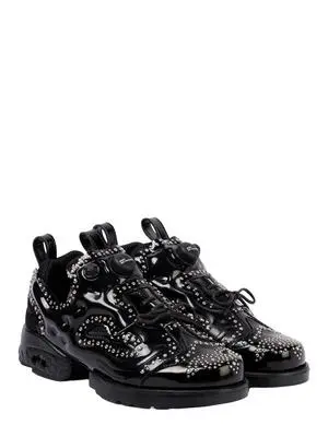 Noir Kei Ninomiya Studded Brogue Sneakers - Black