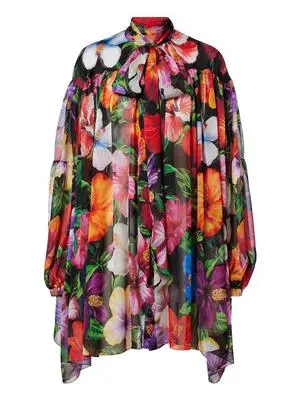 Dolce & Gabbana Floral Silk Chiffon Blouse - Multicoloured