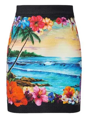 Dolce & Gabbana Printed Mini Skirt - Multicoloured