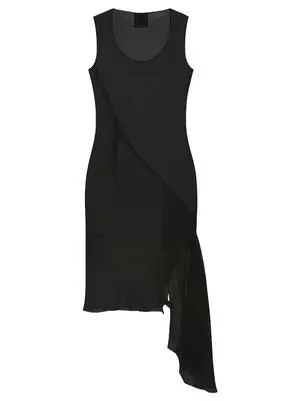 Givenchy Asymmetric Silk Dress - Black