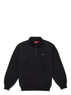 Supreme Small Box Half Zip Pullover - Black