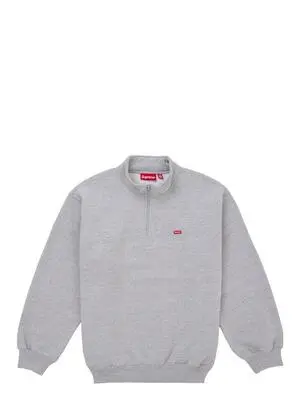Supreme Small Box Half Zip Pullover - Heather Grey