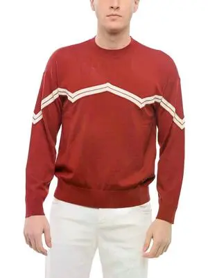 Giorgio Armani Embroidered Jumper - Red