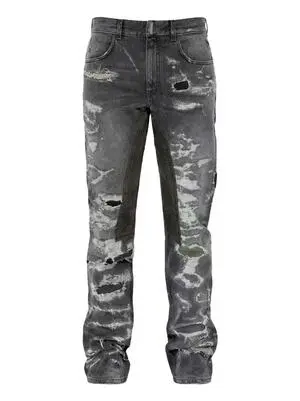 Givenchy Distressed Patched Jeans - Black