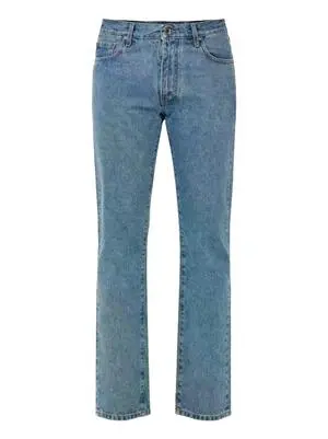 Off-White Diag Print Slim-fit Jeans - Blue