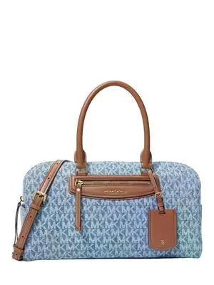 Michael Kors Medium Jet Set Travel Duffel Bag - Blue