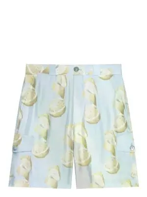 Givenchy Lemon Print Shorts - Blue