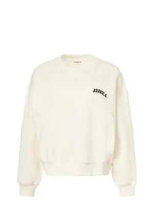 ADANOLA Varsity Cotton-blend Oversized Sweatshirt - Mw/cb