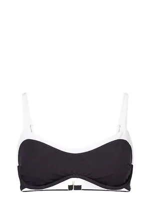 TALA Contrast Underwired Bikini Top - Shadow Black