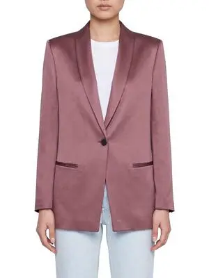 ALYSI Shawl Collar Blazer - Blush Pink