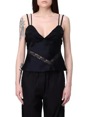 MSGM Lace Trim Camisole - Black