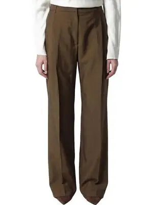 RÓHE Tailored Wide-leg Trousers - Brown