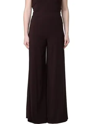 Malìparmi Maliparmi High-Waisted Wide-Leg Jersey Palazzo Trousers Dark