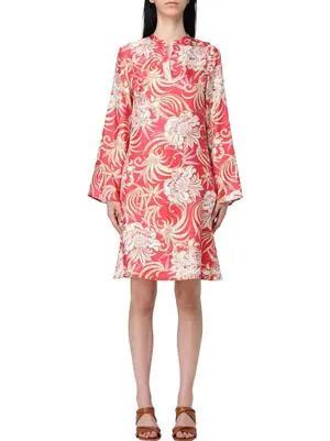 Malìparmi Printed Long Sleeve Dress - Red