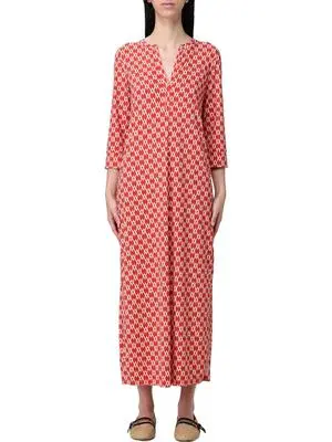 Malìparmi Printed Midi Dress - Natural