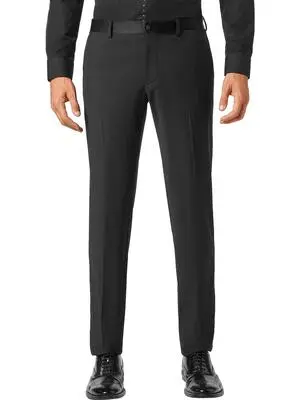 Philipp Plein Wool Blend Tailored Trousers - Black