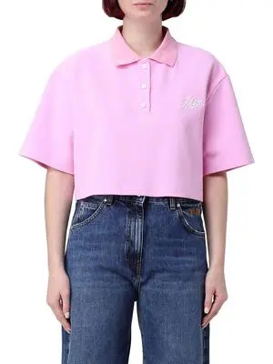 MSGM Cropped Polo Shirt - Pink