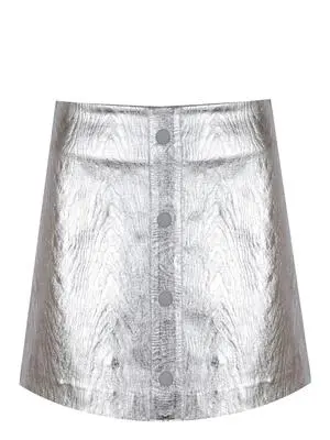 MIRIMALIST Trace Mini Skirt - Silver