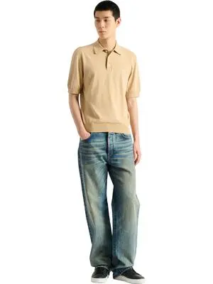 Balmain Embroidered Vintage Polo - Beige