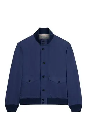 Dunhill Cotton-blend Bomber Jacket - Purple