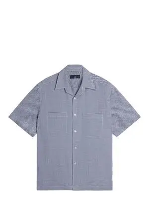Dunhill Cotton Gingham Shirt - Navy