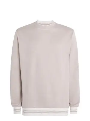 Eleventy Cotton-blend Sweatshirt - Grey
