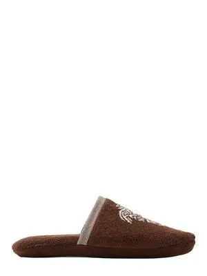 Versace Medusa Cotton Terry Slippers - Brown