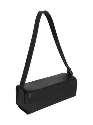 MIZUIRO Leather Shoulder Bag - Black