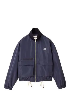 Miu Miu Technical Fabric Blouson Jacket - Navy