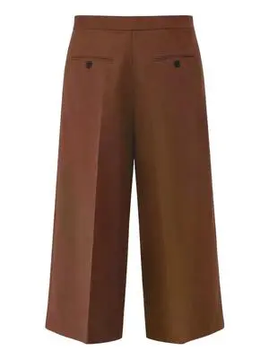 Marni Pleated Wide Leg Trousers - Brown