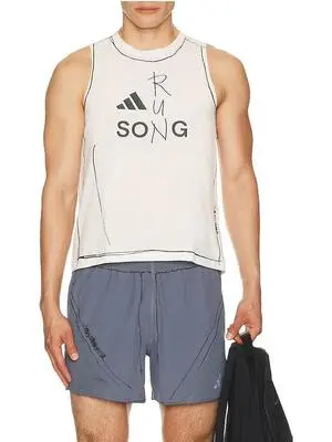 ADIDAS X SONG FOR THE MUTE Running Singlet - Chalk White