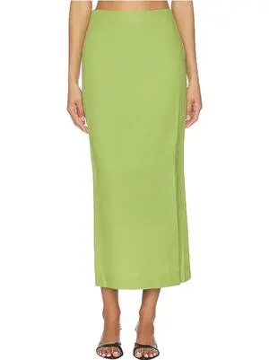 ALIGNE Mia Linen Mix Skirt - Apple