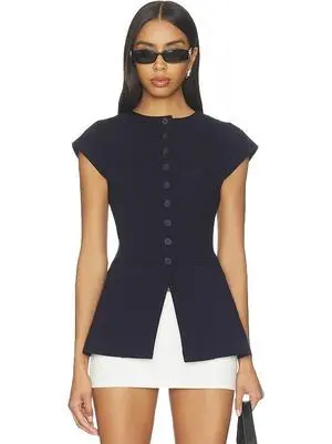 ALIGNE ALIGNE Ariel Ponte Top With Button Closure