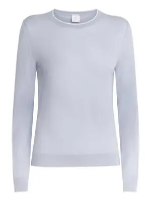 Eleventy Fine Wool Crew Neck Sweater - Blue