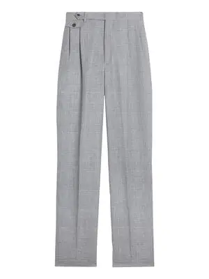 Dunhill Prince Of Wales Check Tailored Trousers - Grey