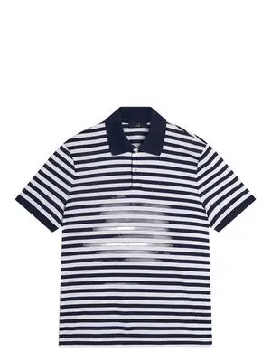 Dunhill Mulberry Silk-cotton Polo Shirt - Navy