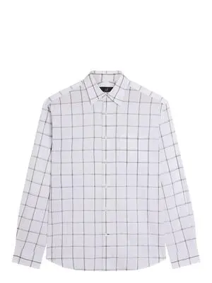 Dunhill Cotton-linen Check Shirt - Brown